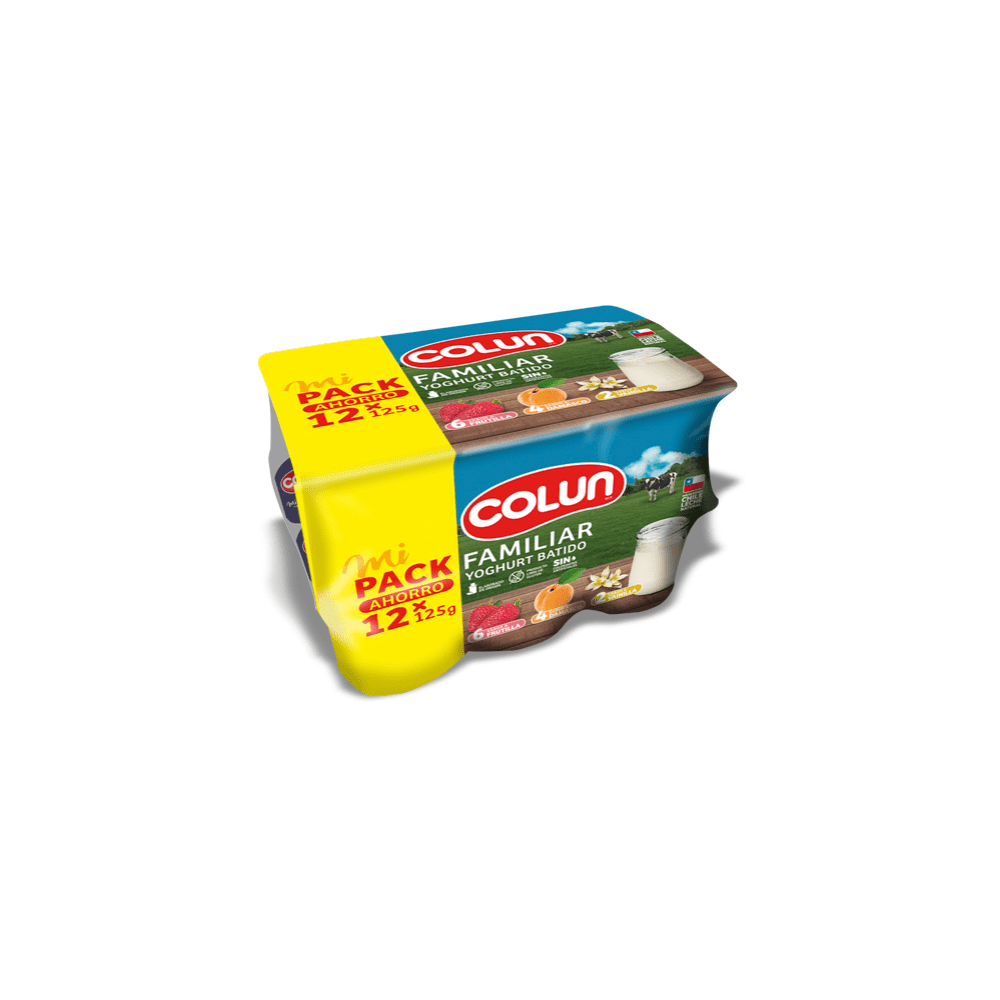 Pack Yogurt Colun 12un 125gr – Punto Fresco